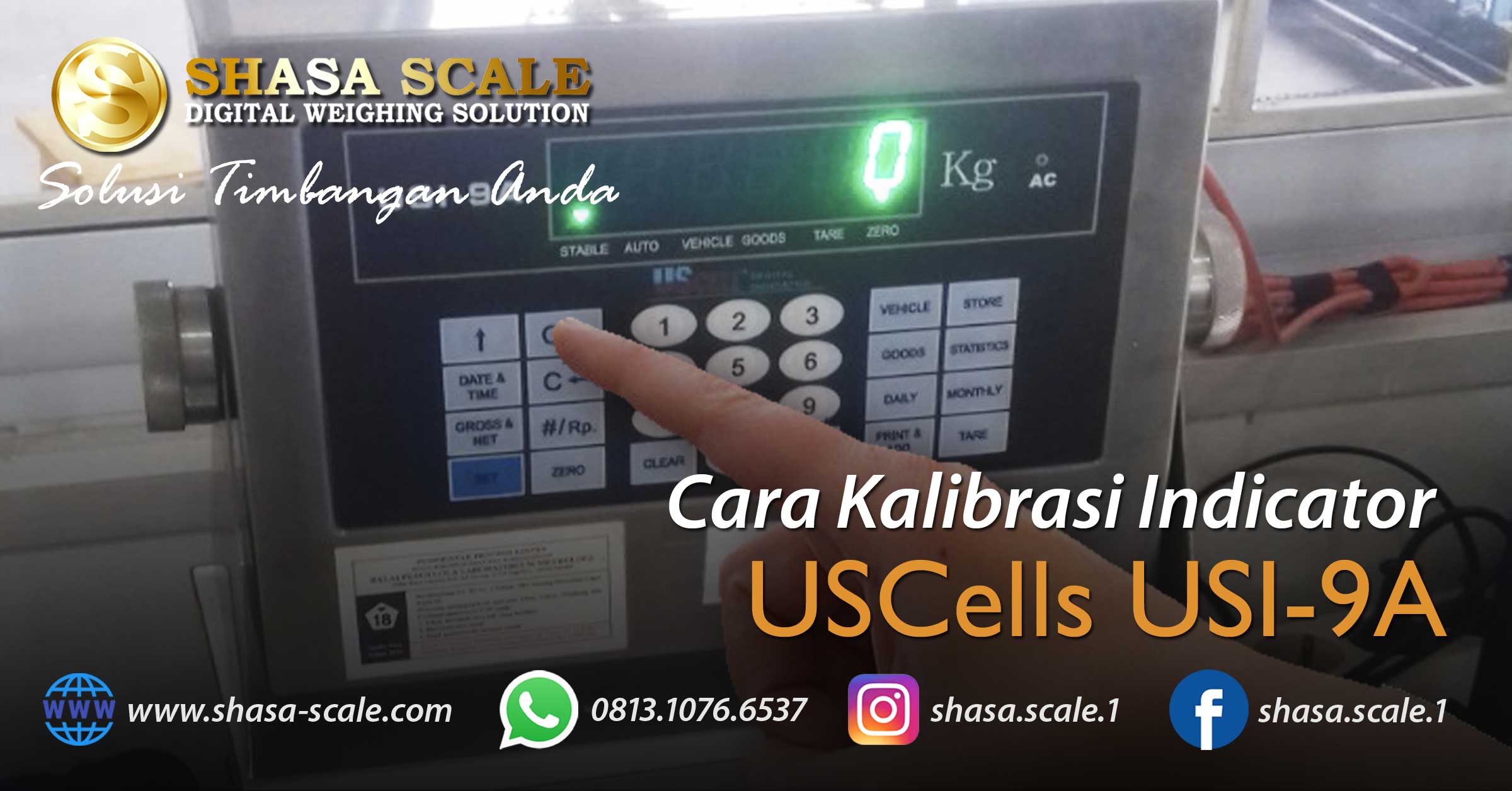 Kalibrasi Indikator Timbangan USI-9A